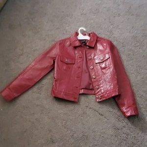 Women Gap Genuine Leather Jacket on Poshmark